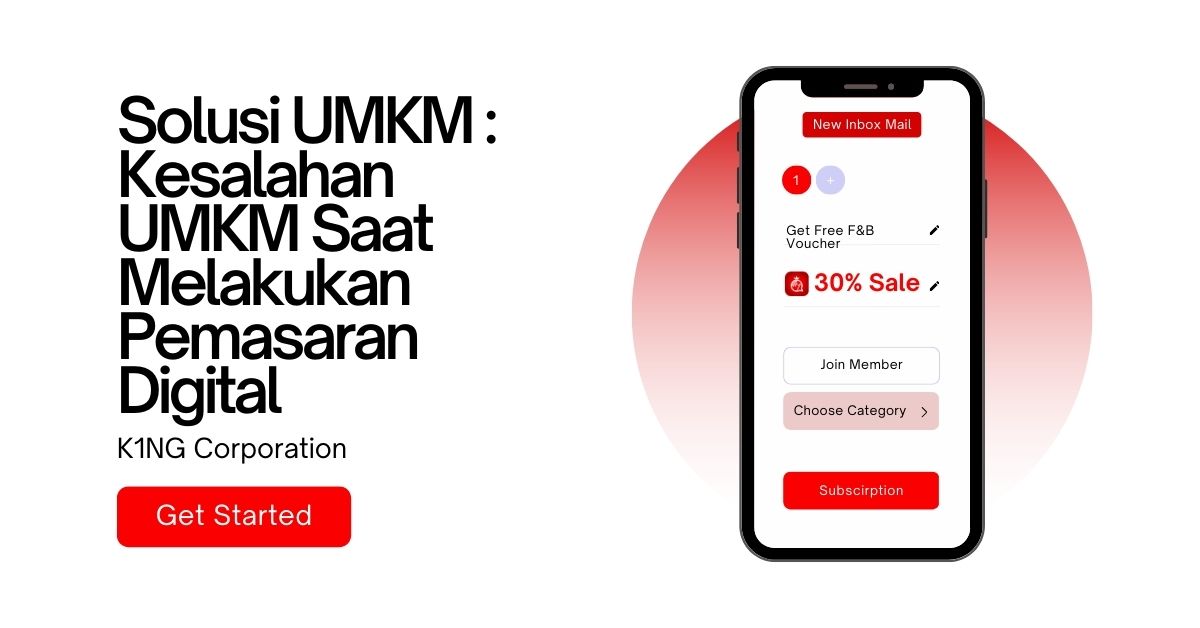 Kesalahan UMKM Saat Melakukan Pemasaran Digital - UMKM